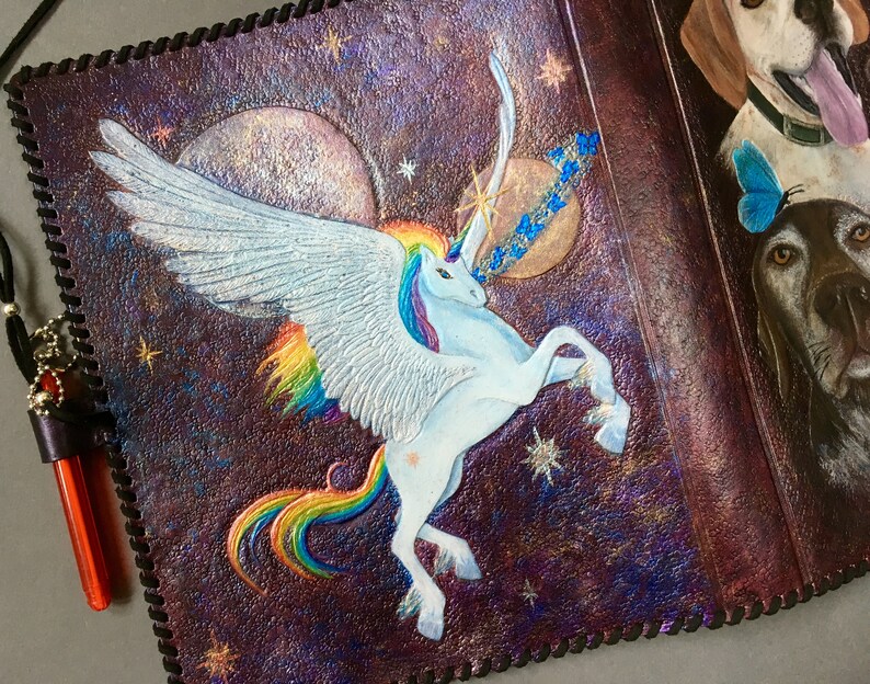 Tooled Leather Fantasy Notebook / Notepad / Daily Planner - Etsy