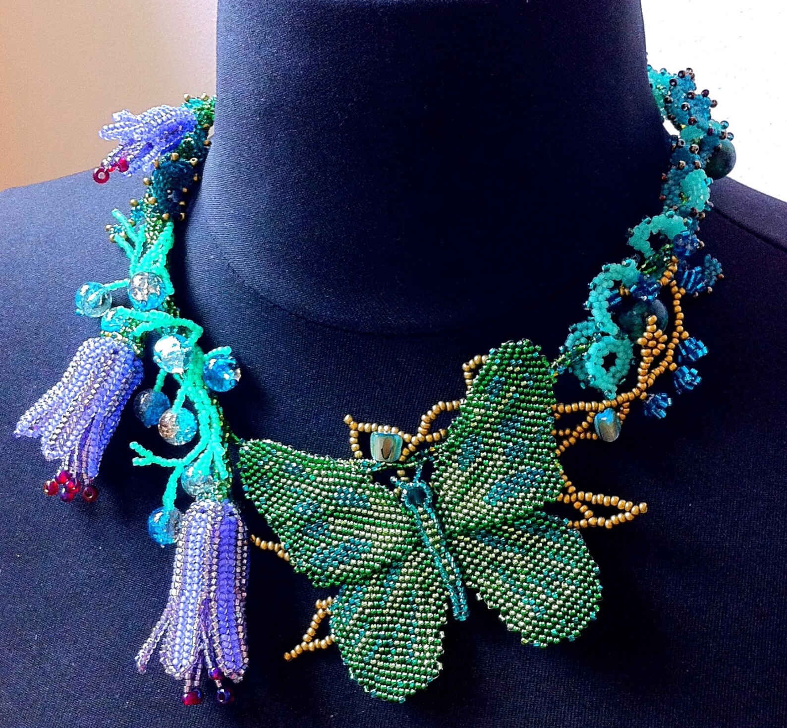 Tutorial / Pattern for Beaded Butterfly Artisan Jewellery - Etsy