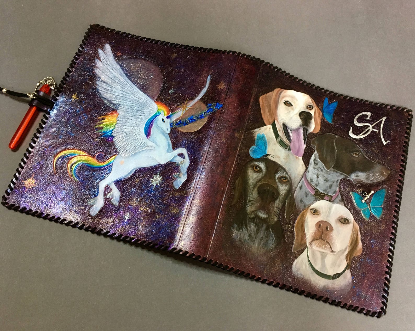 Tooled Leather Fantasy Notebook / Notepad / Daily Planner - Etsy