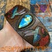 Tooled Leather Hummingbird Bracelet Hand Painted Leather - Etsy