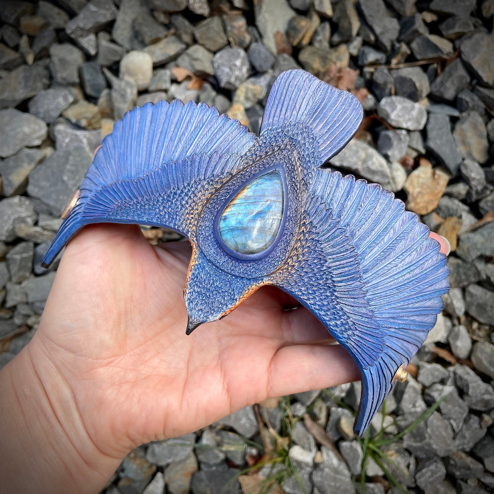 Bluebird Bracelet Hand Tooled and Hand Painted Leather - Etsy