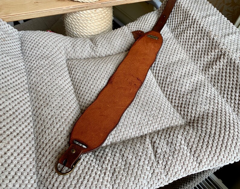 Hand Tooled and Hand Painted Leather Dog Collar With Maple - Etsy