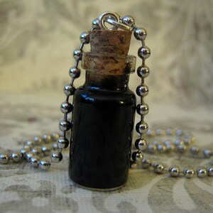 Poison 1ml Glass Bottle Necklace Charm Vial Pendant - Etsy