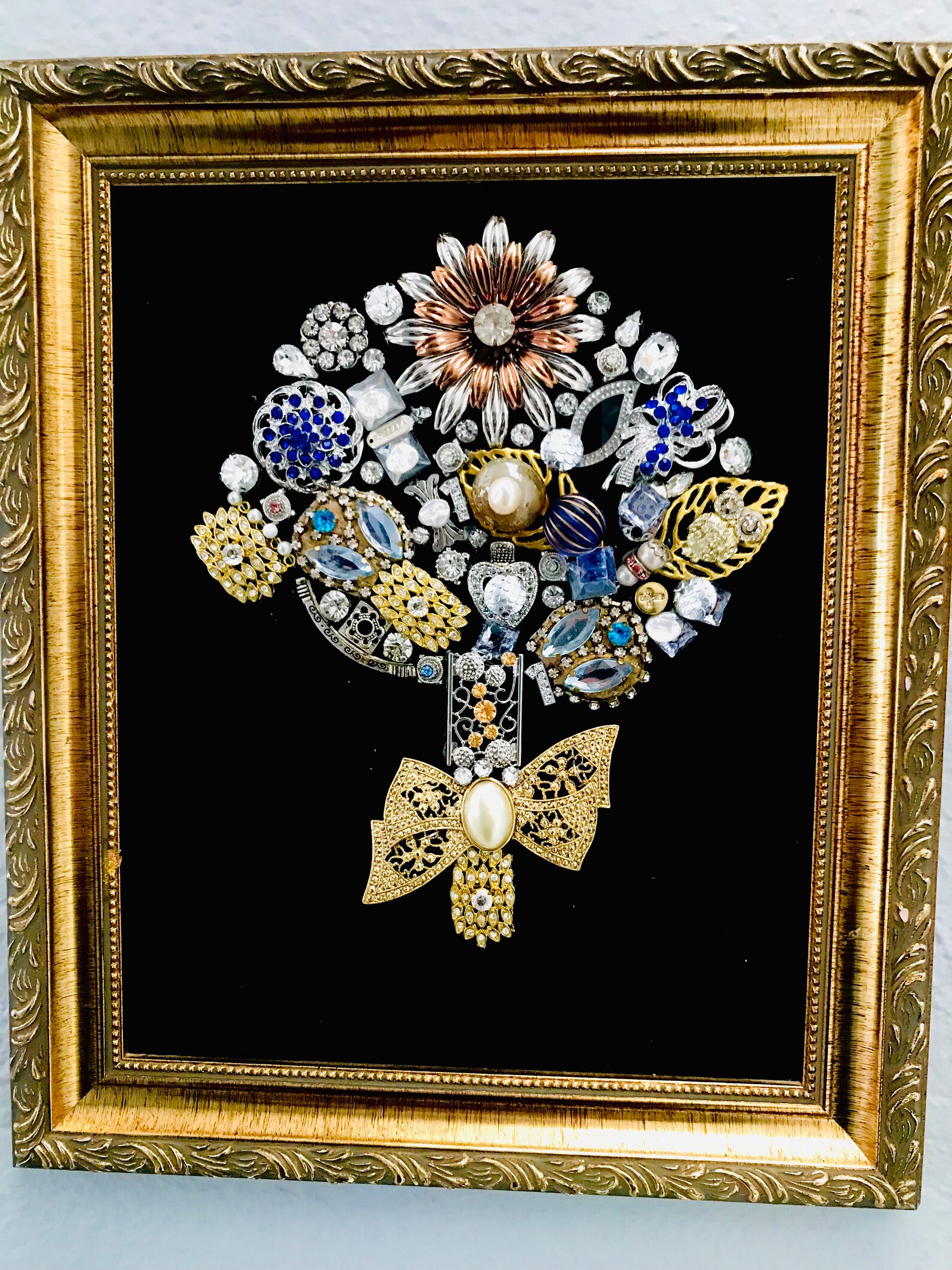 Jeweled Flower Bouquet - Etsy