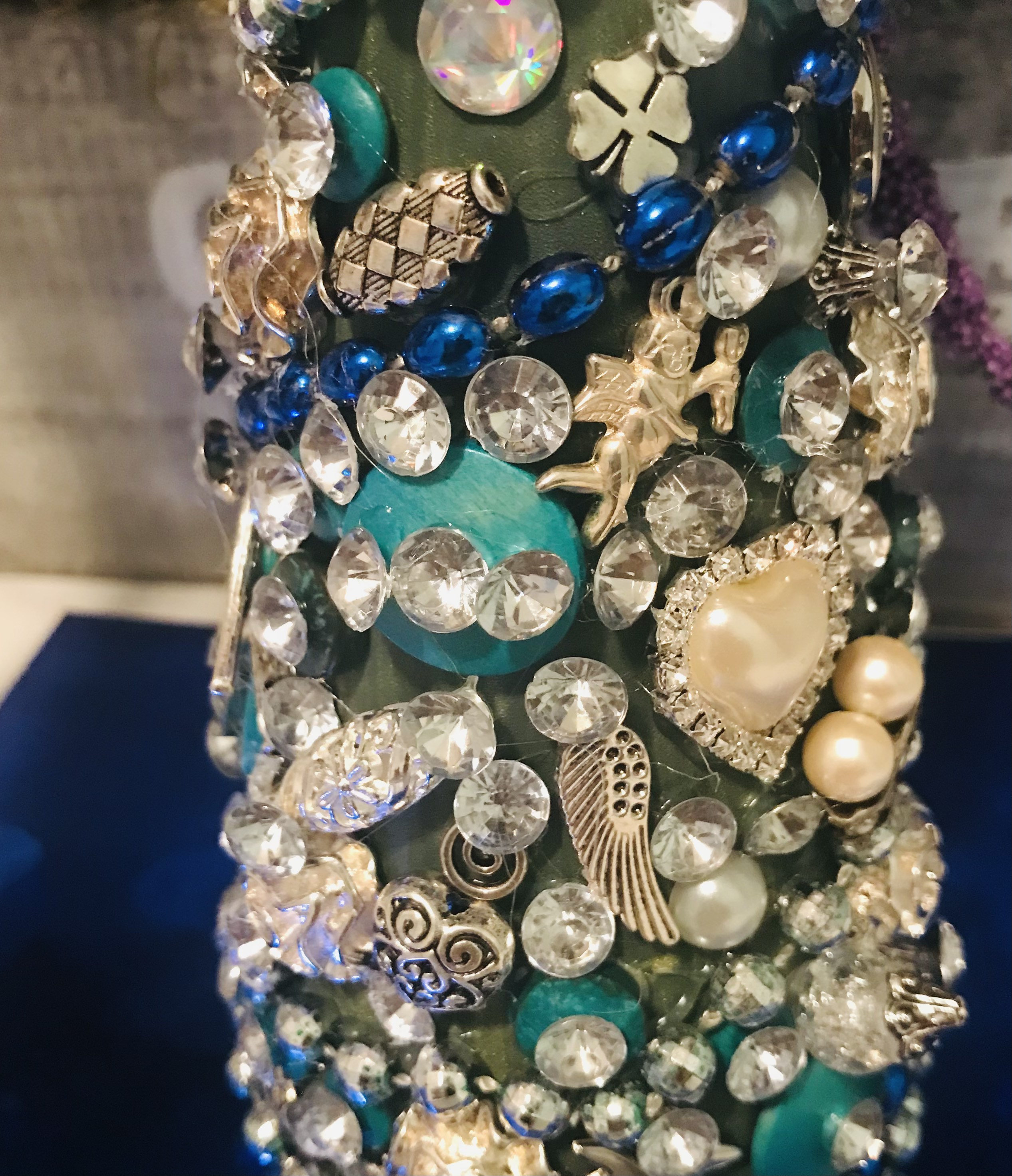 Jeweled Christmas Tree Holiday Decor OOAK Gift Home Décor House Gift ...