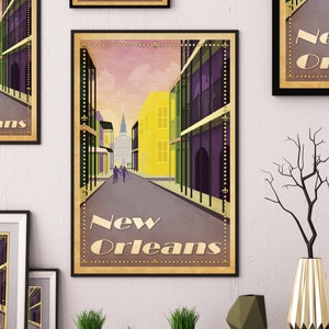 New Orleans Travel Poster - Etsy