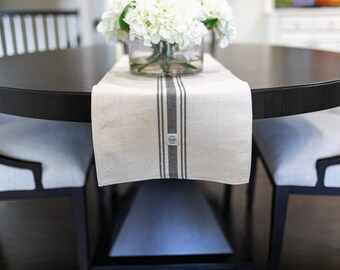 Gray Table Runner | Etsy