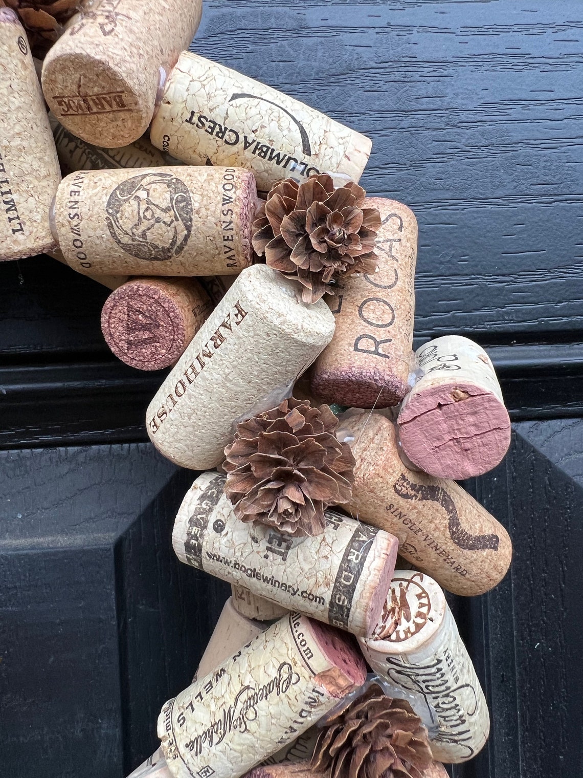 Autumn Wine Cork Wreath - Etsy