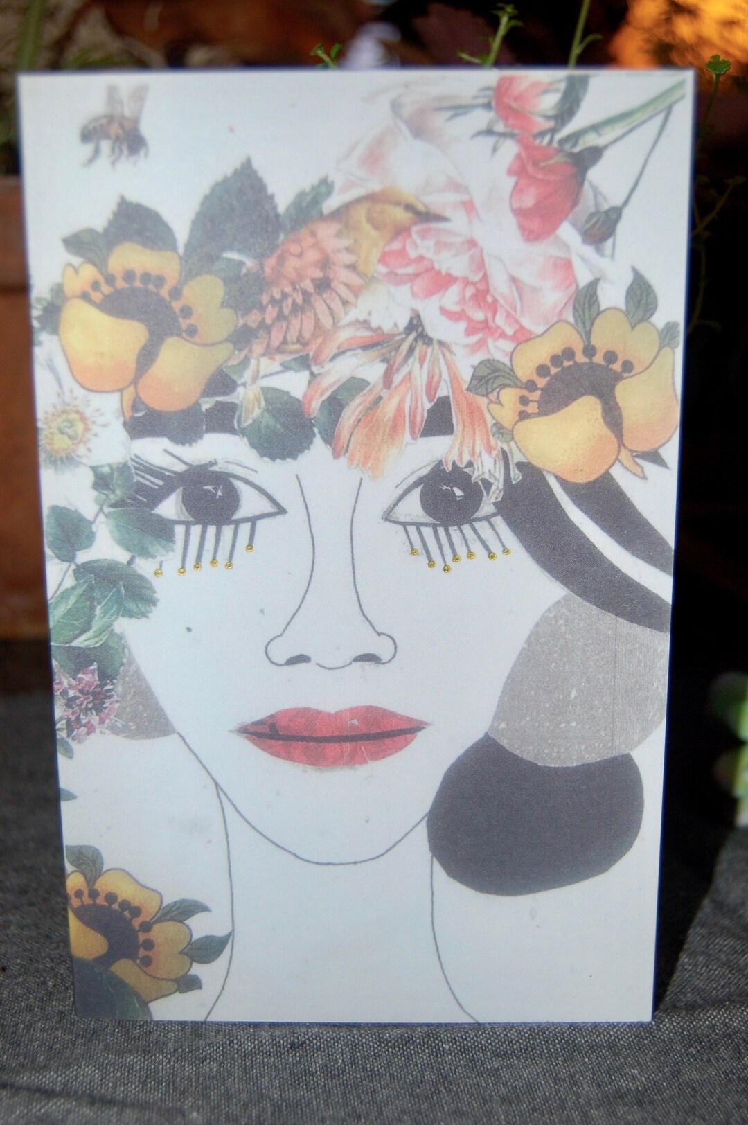 Handmade Collage Cards - Etsy