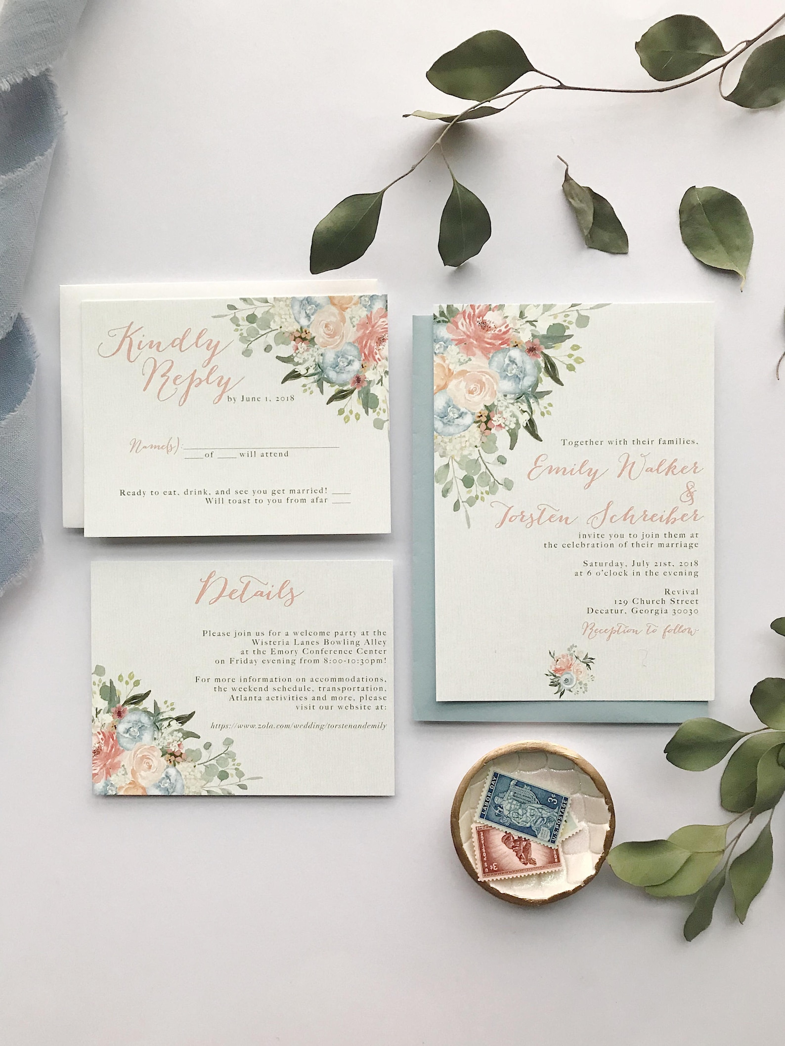 Floral Spring Wedding Invitations - Etsy