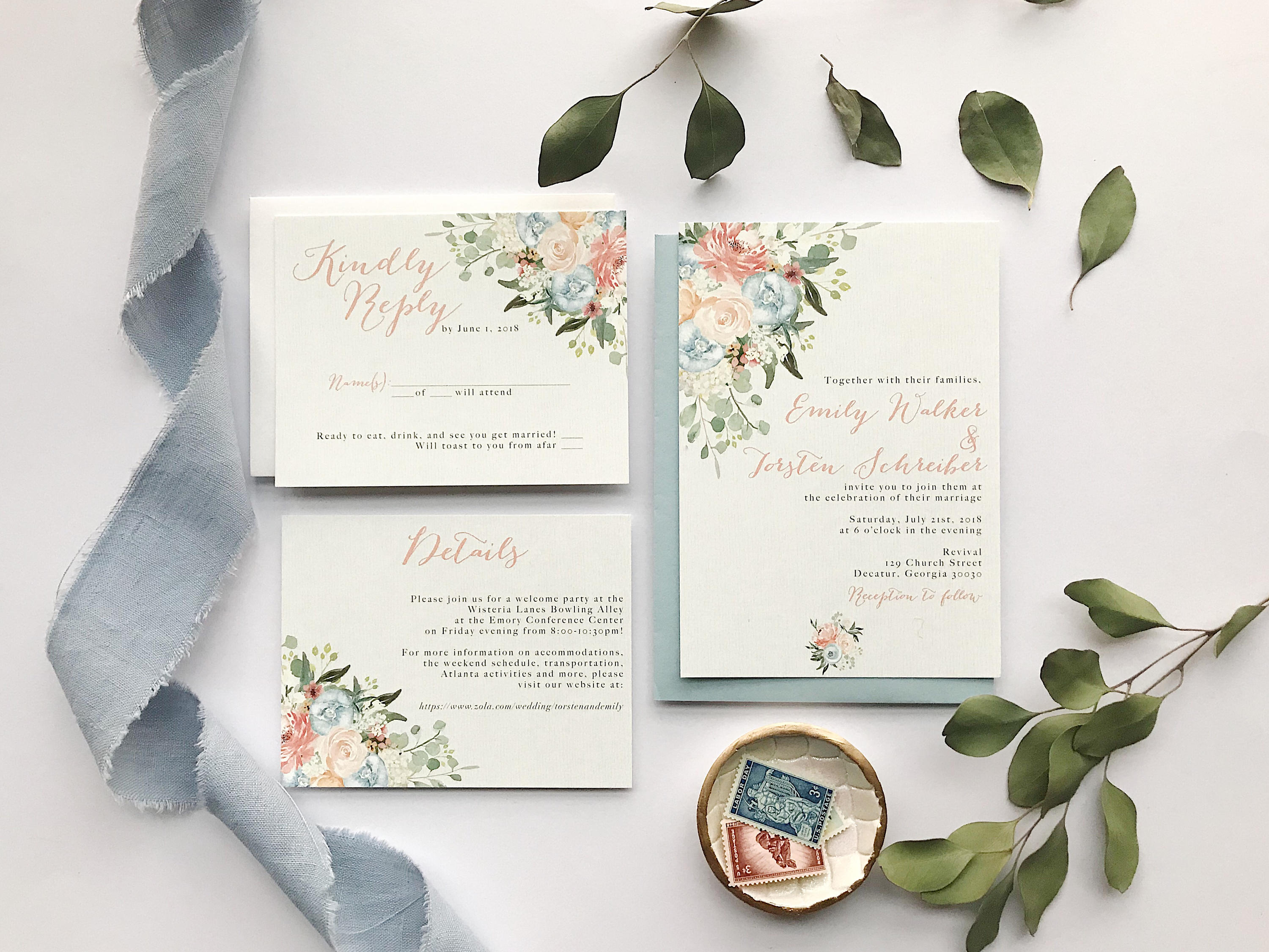 Floral Spring Wedding Invitations - Etsy