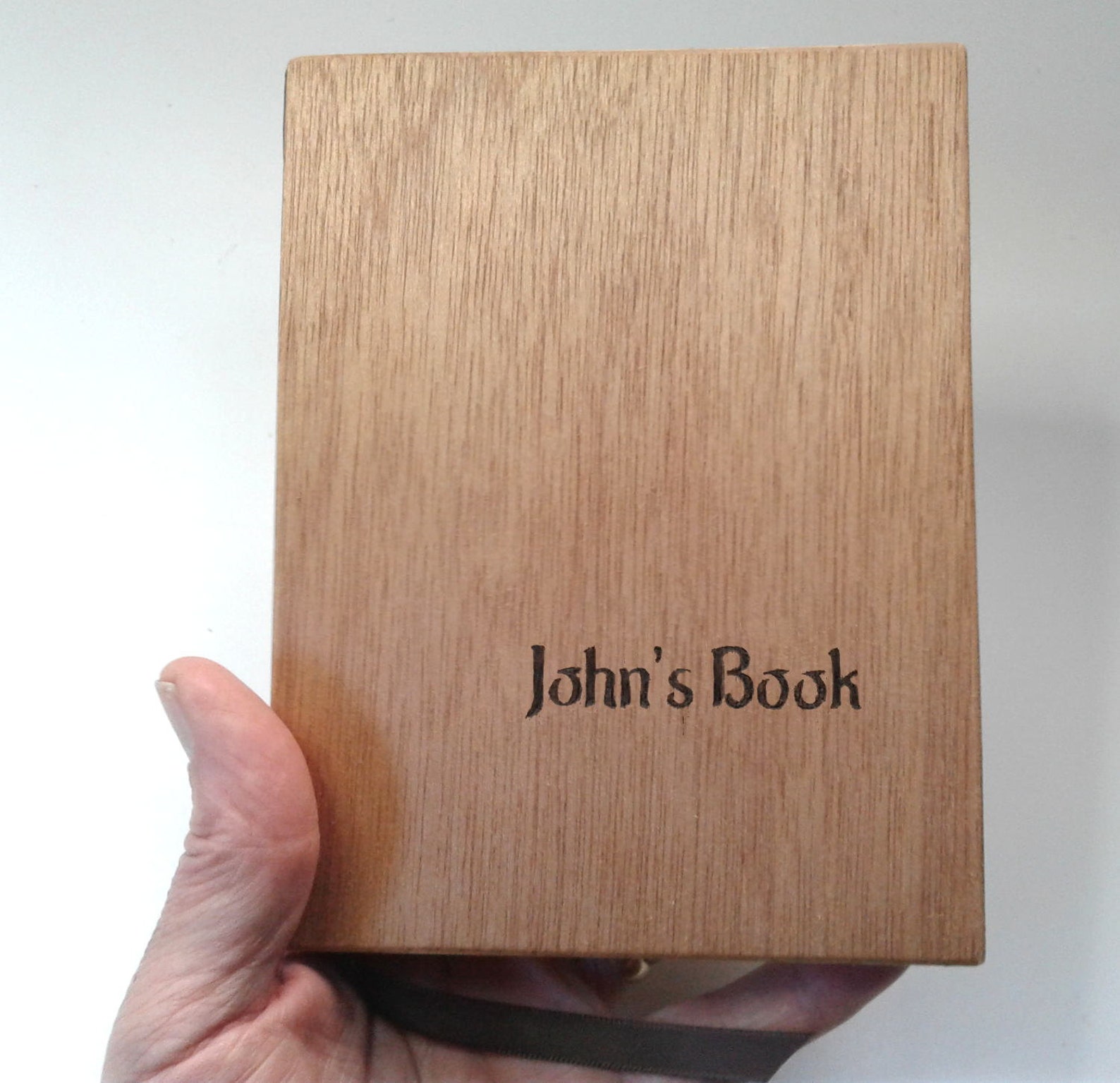 Personalized Custom Hand-engraved Blank Book With Wood | Etsy