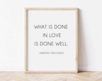 What is Done in Love is Done Wellwedding Anniversary Gift - Etsy