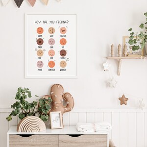 Boho Feelings Chart, Emotions Print, Colorful Feelings Poster ...