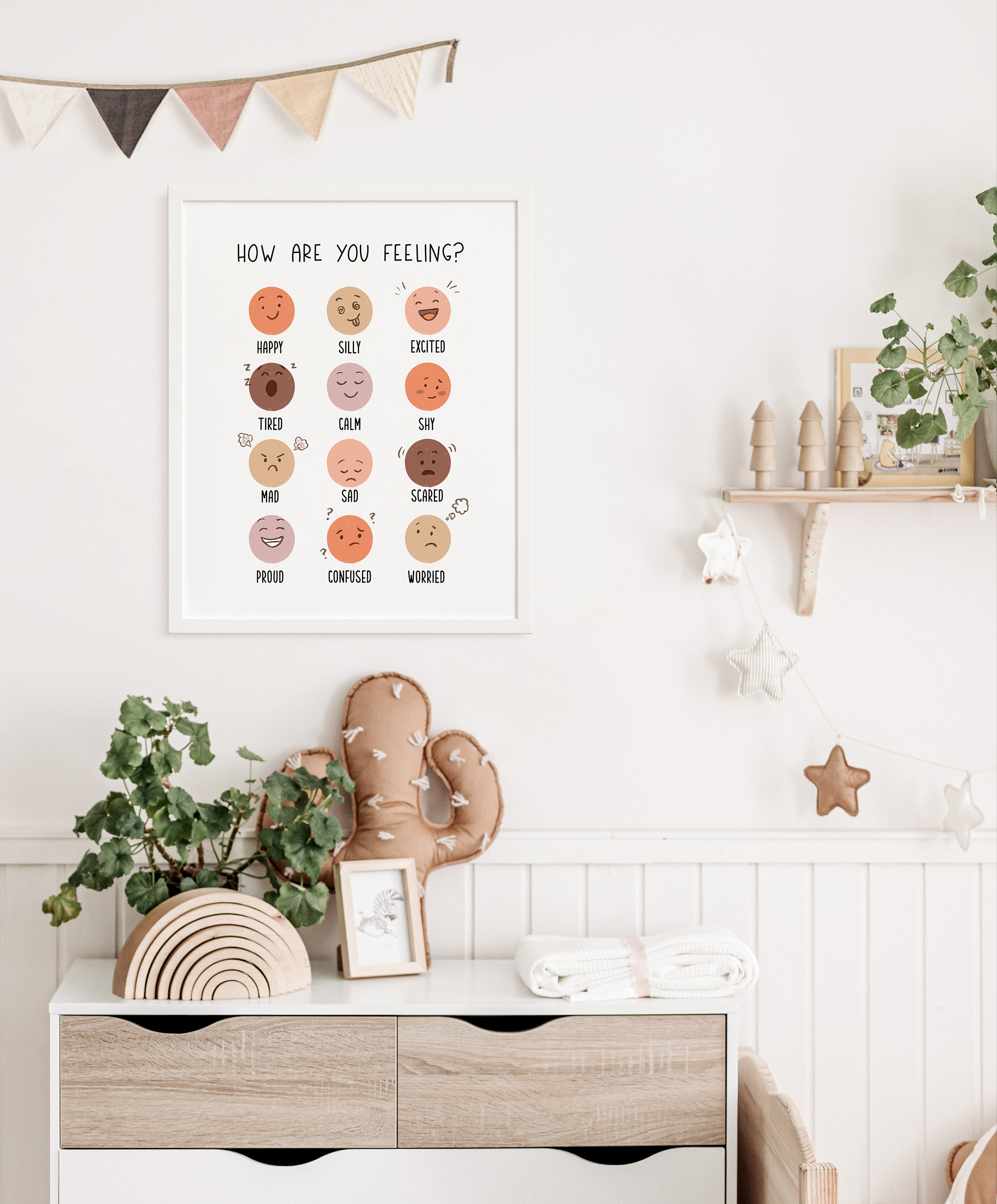 Boho Feelings Chart Emotions Print Colorful Feelings Poster - Etsy ...