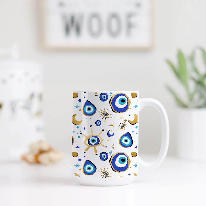 Evil Eye Mug Evil Eye Gift Evil Eye Protection Mug Evil - Etsy