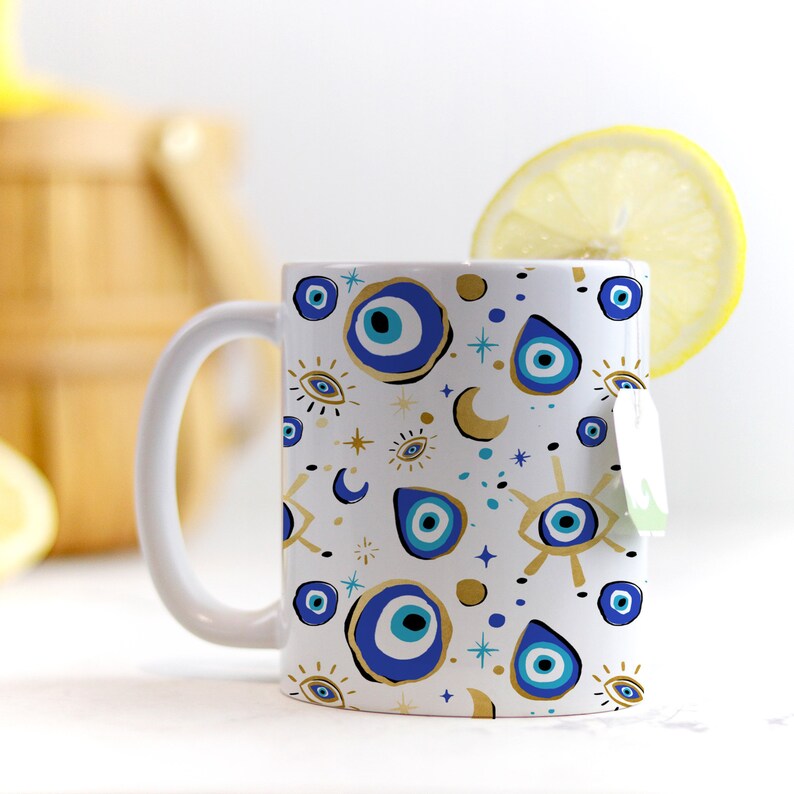 Evil Eye Mug Evil Eye Gift Evil Eye Protection Mug Evil - Etsy