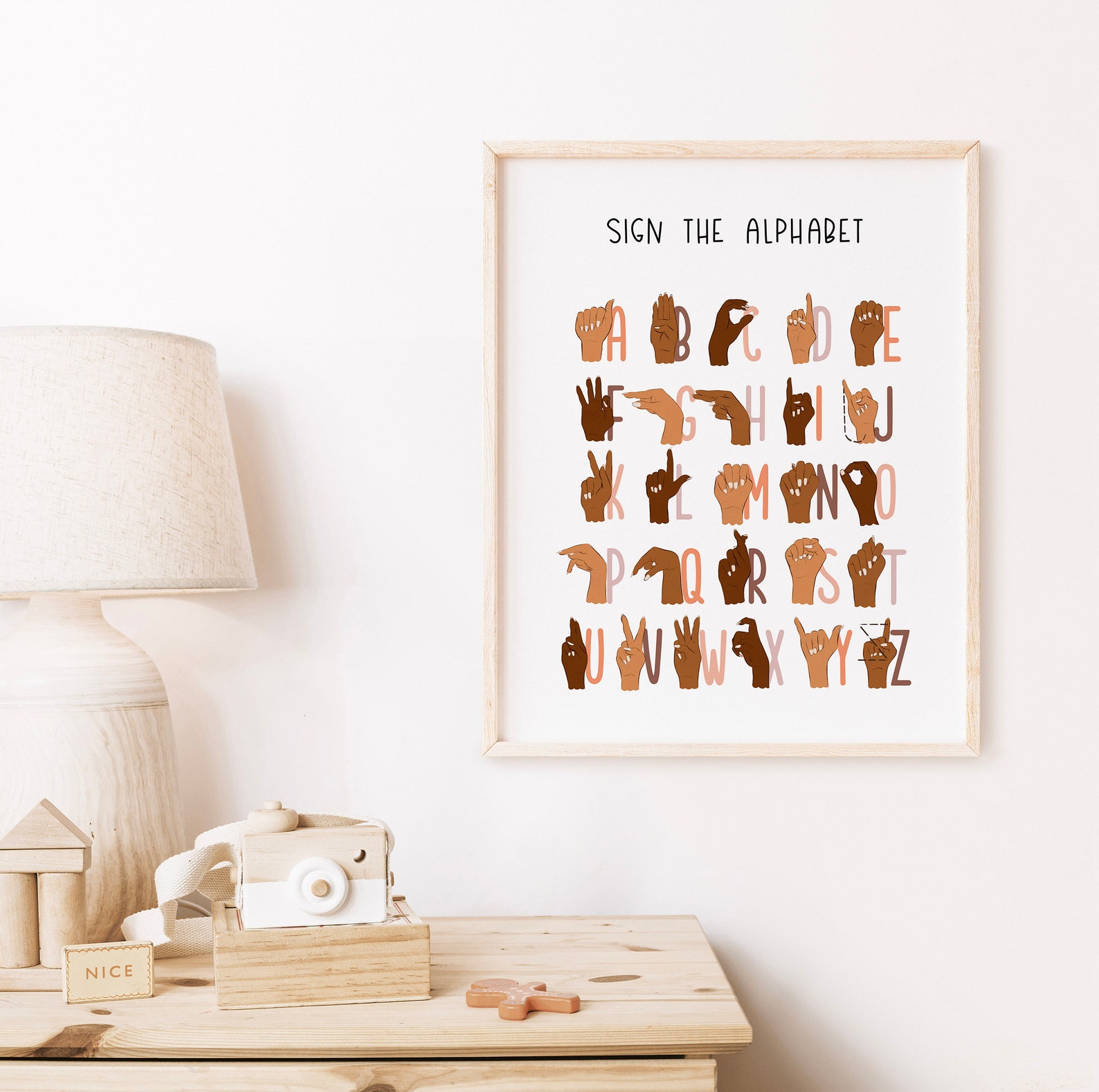 ASL Poster American Sign Language Poster Sign Language - Etsy