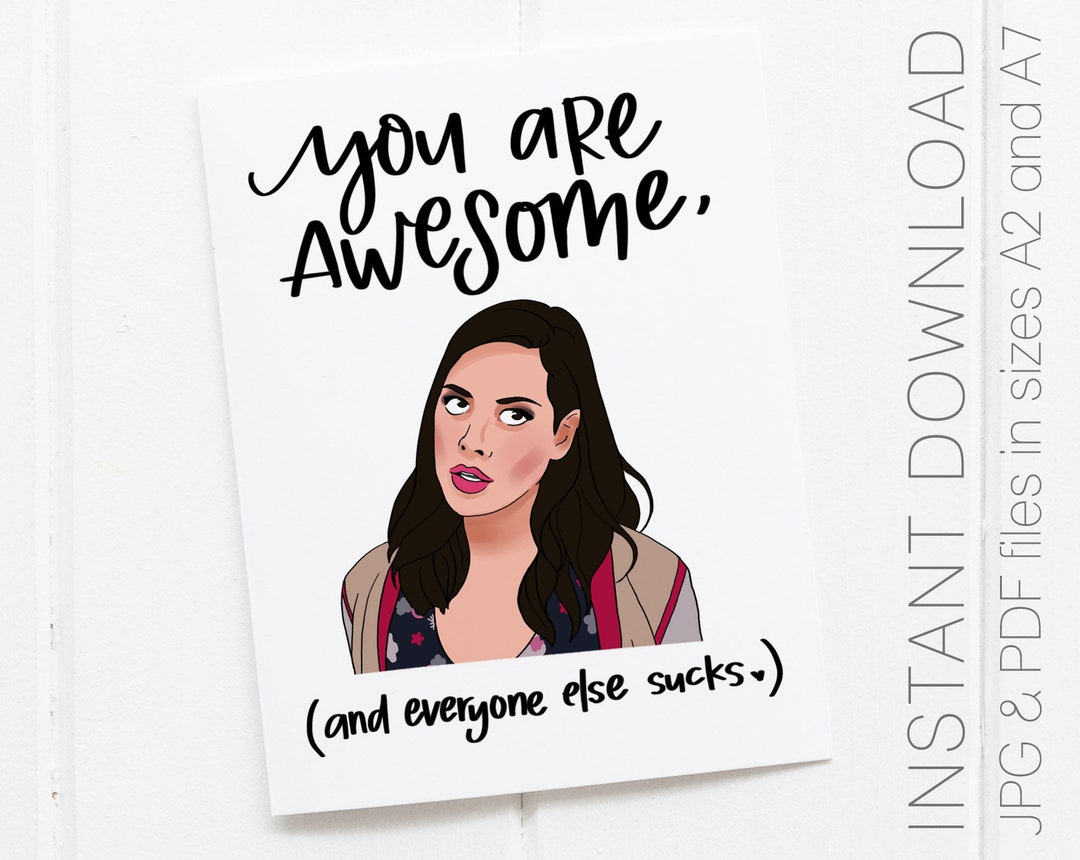 PRINTABLE Parks and Rec Valentine, You Are Awesome and Everyone Else ...