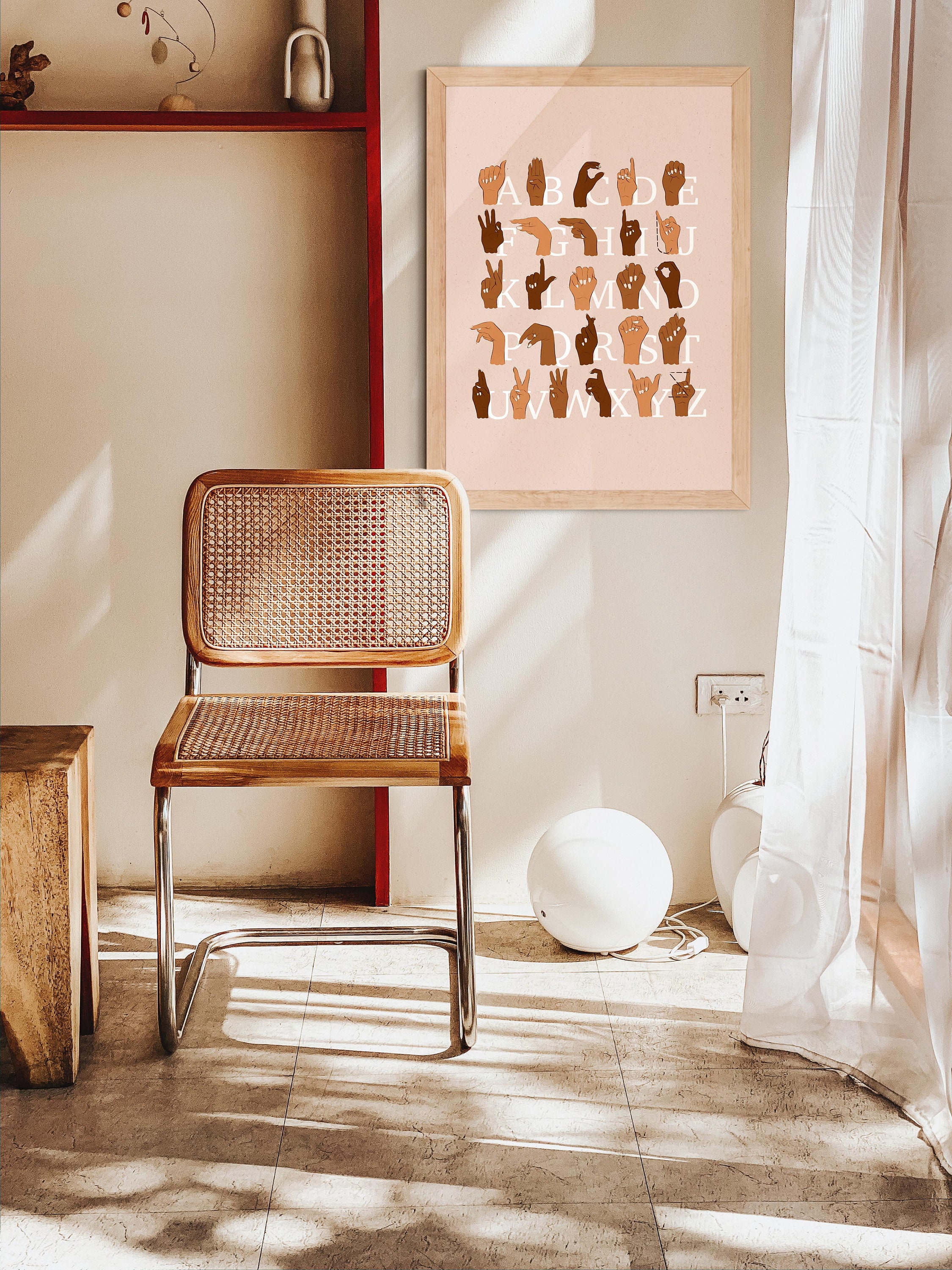 ASL Poster American Sign Language Poster Sign Language | Etsy