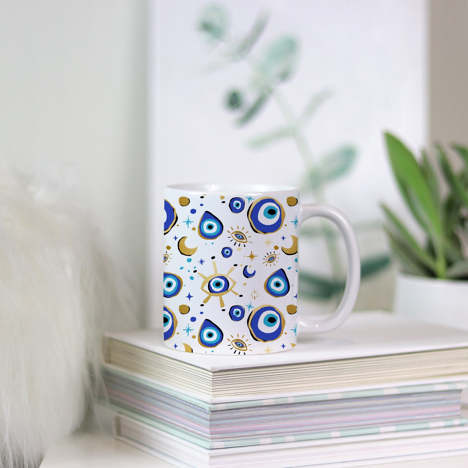 Evil Eye Mug Evil Eye Gift Evil Eye Protection Mug Evil - Etsy