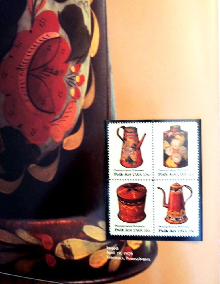 USPS 1988 Folk Art & Crafts Stamp Book - New Condition - Softcover - 32 ...