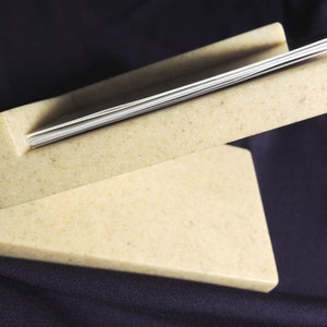 Handmade Stone Business Card Holder - Beautiful, Smooth Sculpture - One ...