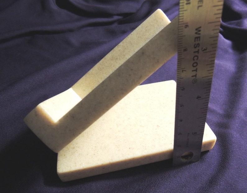 Handmade Stone Business Card Holder - Beautiful, Smooth Sculpture - One ...