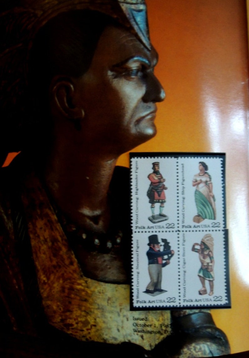 USPS 1988 Folk Art & Crafts Stamp Book - New Condition - Softcover - 32 ...