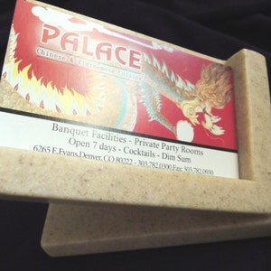 Handmade Stone Business Card Holder - Beautiful, Smooth Sculpture - One ...