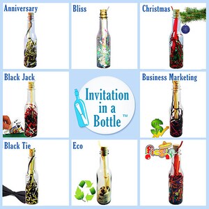 SAMPLE - Invitation in a Bottle, Message in a Bottle Invitation ...