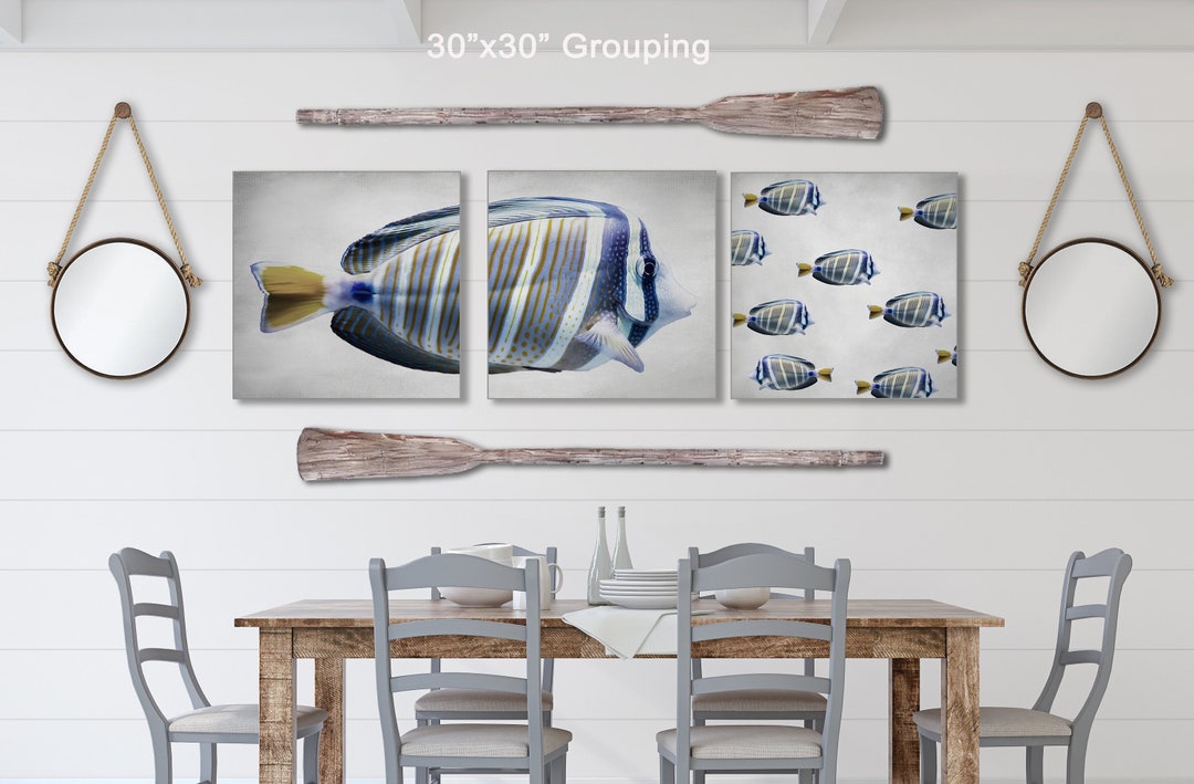 Nautical Decor, Fish Art, Beach Decor, Navy Decor, Beach Wall Art, Ship ...
