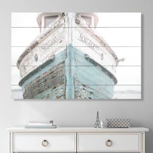 Nautical Wall Decor, Wood Plank Sign, Ship Art, Wood Plank, Lakehouse ...