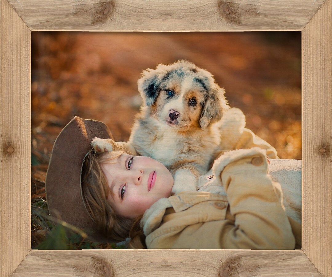 PHOTO ON WOOD, Personalized Picture Frame, Rustic Picture Frame, Wood ...