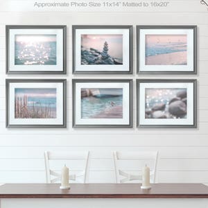 Beach Wall Decor, Nautical Wall Decor, Aqua Nautical, 6 Print Set, Gift ...