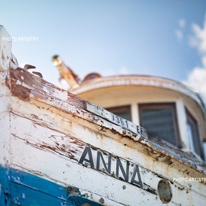 Rustic Ship Art Print: Navy Nautical Beach Decor - Etsy