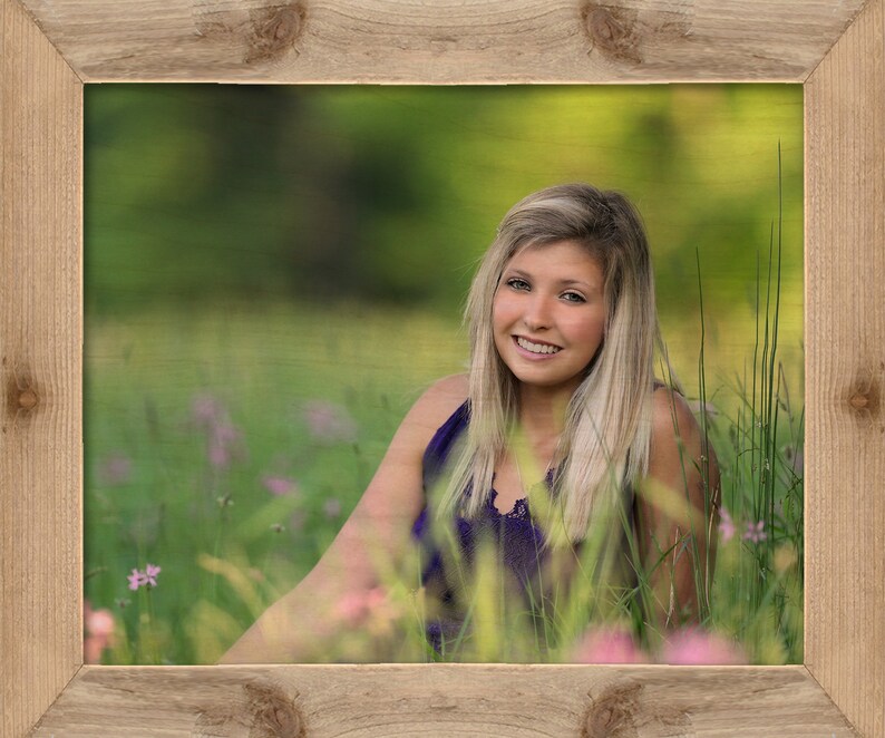 PHOTO ON WOOD Personalized Picture Frame Rustic Picture - Etsy