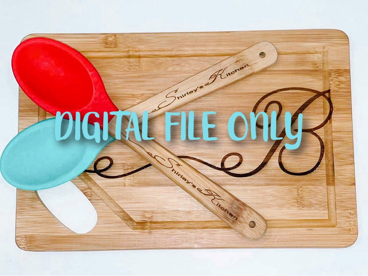 DIGITAL FILE Monogram Svg, Handlettered SVG File, Font File, Glowforge ...