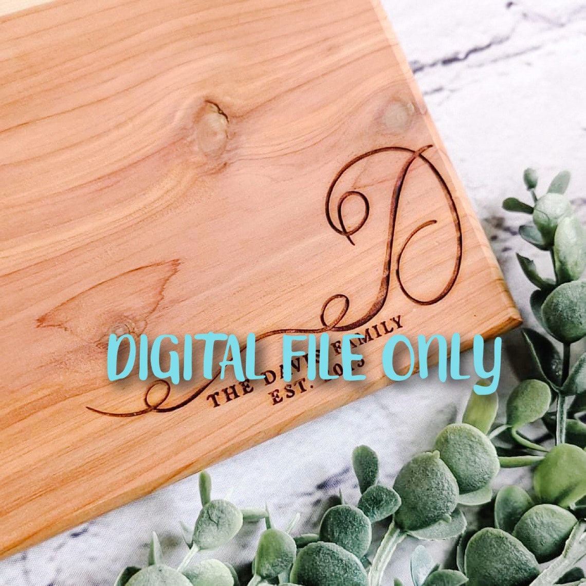 DIGITAL FILE Monogram Svg Handlettered SVG File Font File - Etsy