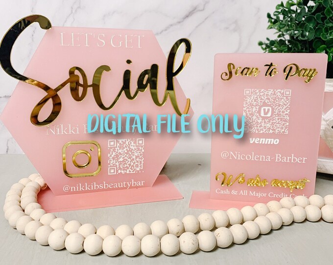 Raised Payment Stand SVG + Ai Laser Cut Files -- INSTANT DOWNLOAD ...