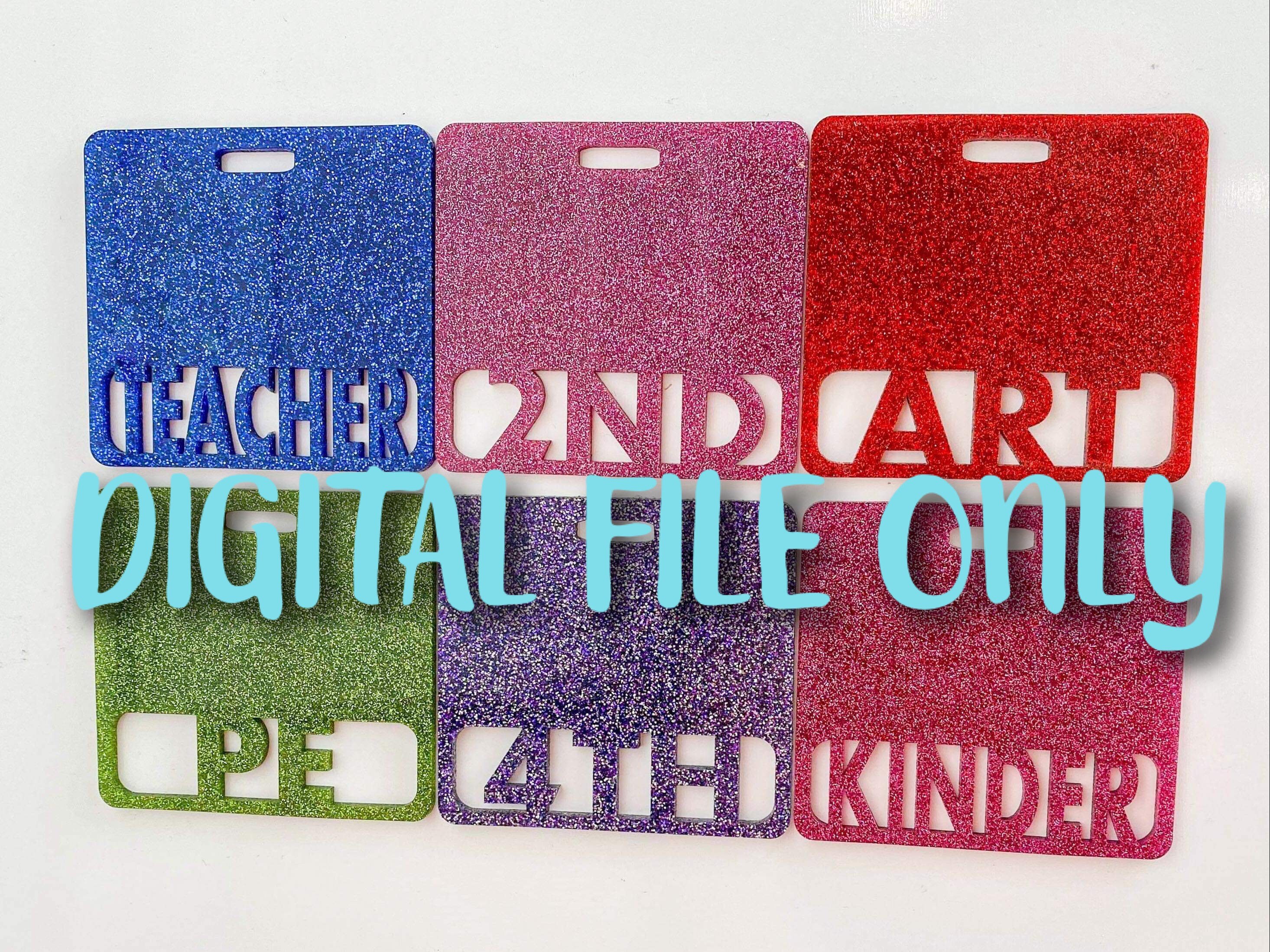 DIGITAL FILE Badge Tag SVG File, Teacher Badge File, School Badge Buddy ...