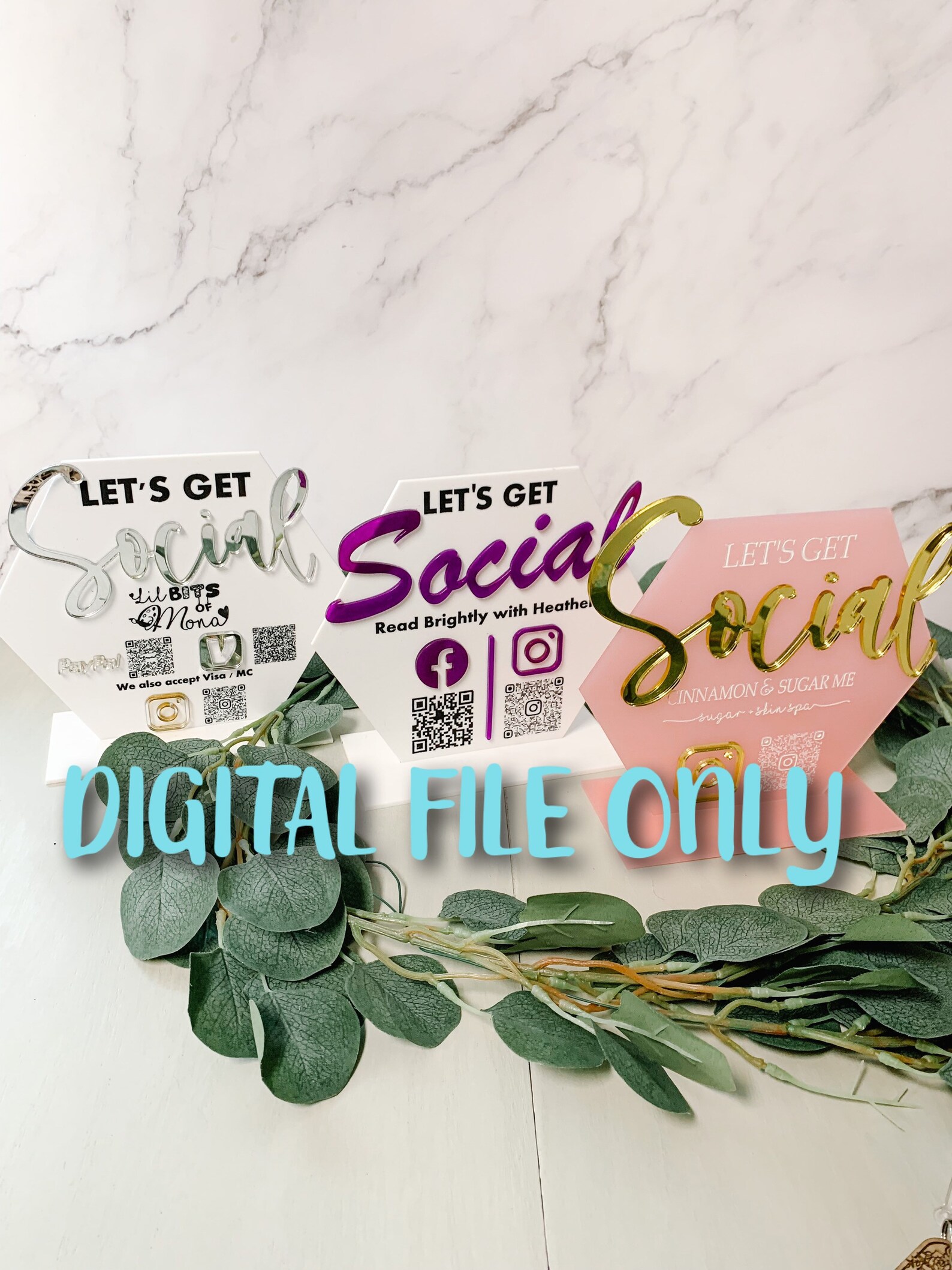 Digital File ORIGINAL VERSION Social Media and Payment File - Etsy