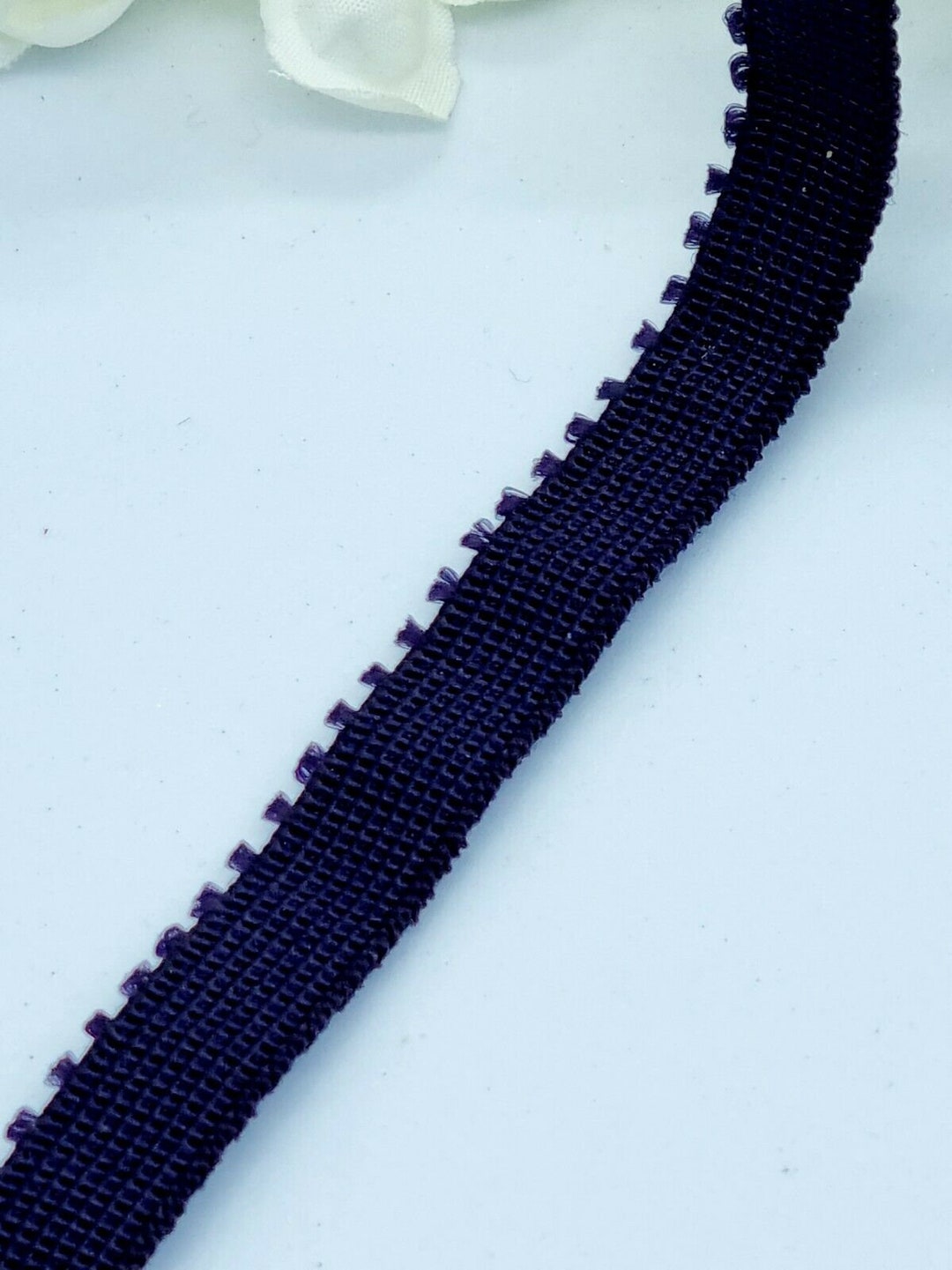 2 Metres Dark Purple Elastic Trim Edging 10 Mm Width Craft Project Sew ...