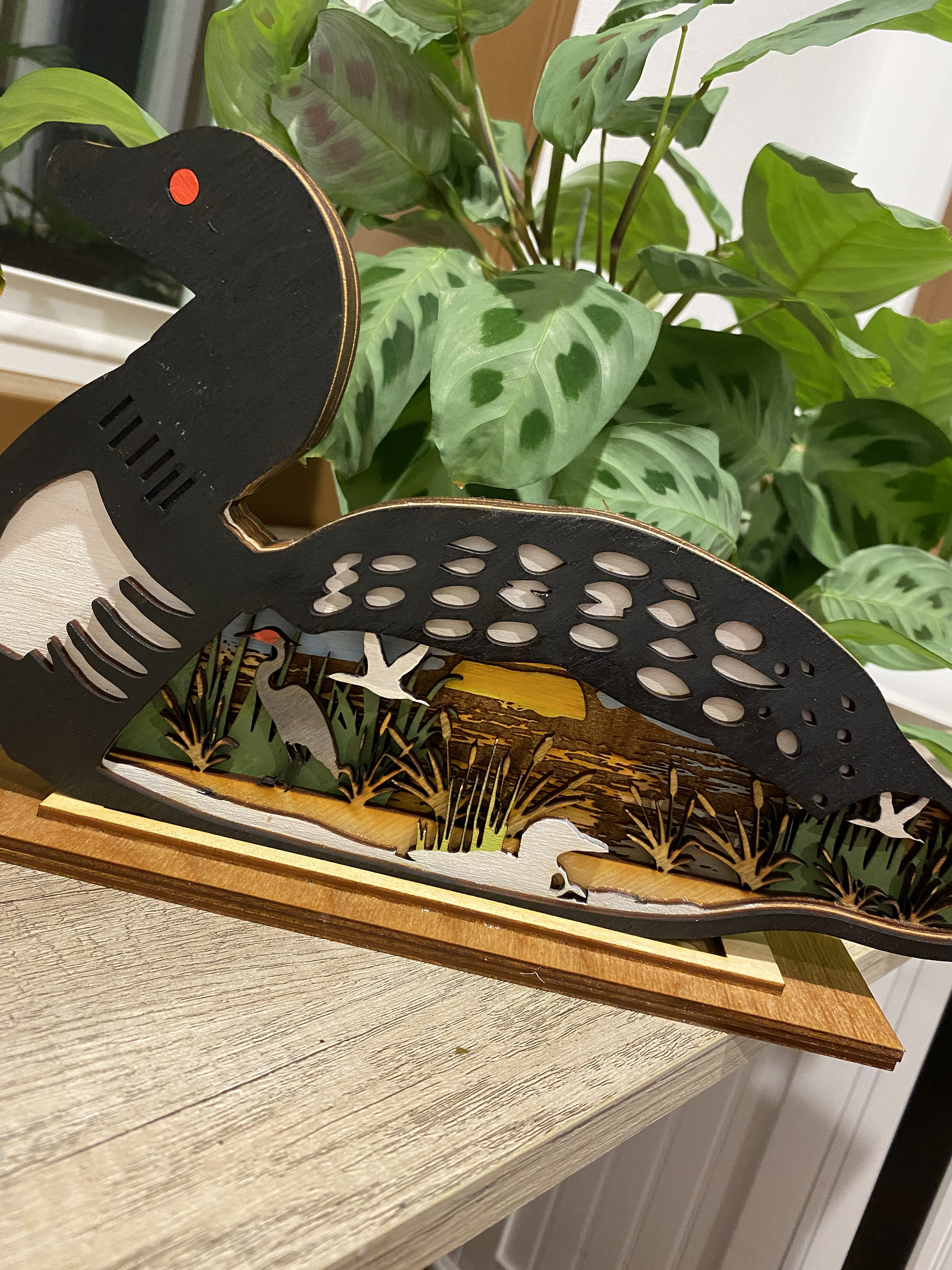 Loon Layered Loon Digital File Laser File Glowforge File Digital ...