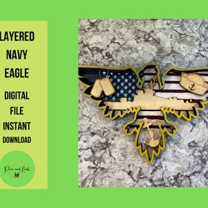 Military Navy Eagle Small Eagle SVG File Digital Download - Etsy