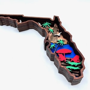 Florida State Digital Download SVG Laser Cut File - Etsy