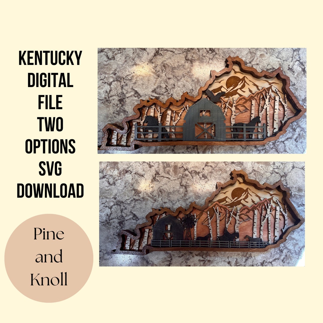 Kentucky Digital Download SVG File Laser Cutting File - Etsy