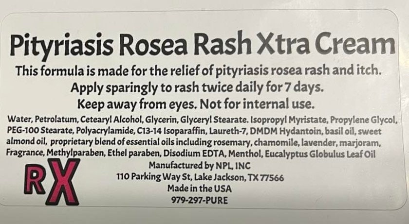Pityriasis Rosea Rash Cream - Etsy