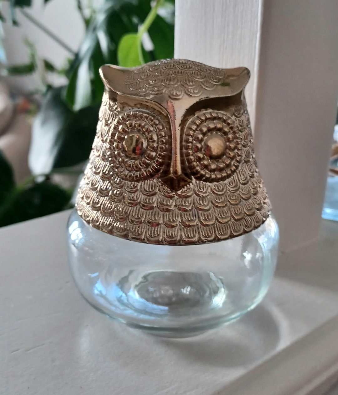 Avon Vintage Owl Fancy Jar Container - Etsy