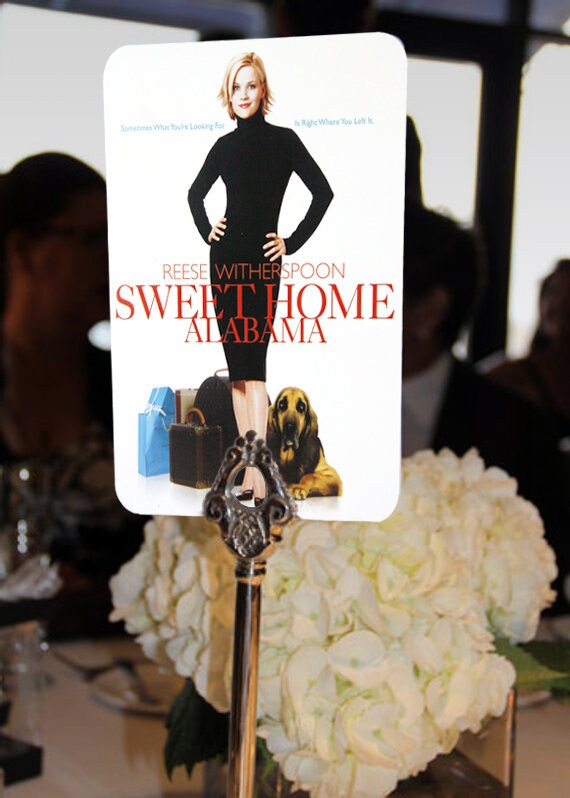 Movie Table Numbers Screen Custom Double Sided Almost Any | Etsy